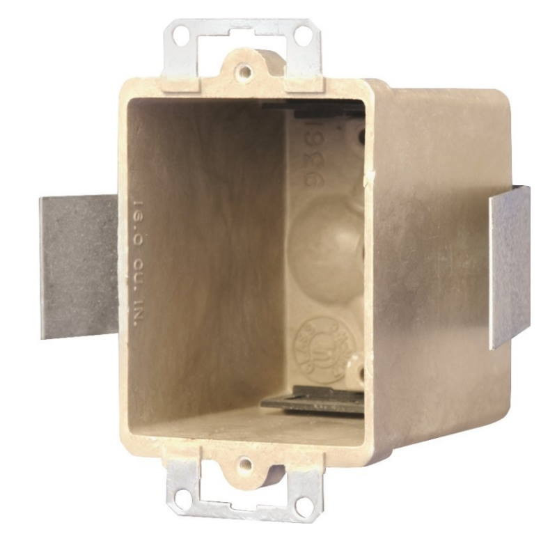 Switch/Outlet Box- Fiberglass- 1 Gang- W/Snap In Bracket - Surry ...