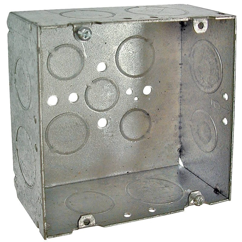 Square Steel Box- 4-11/16" x 2-1/8" Deep - Surry General Store