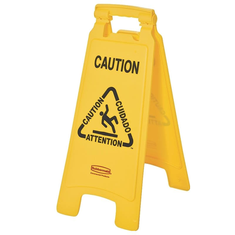 Floor Caution Sign- 25" High- Folding- 2 Sided - Surry General Store