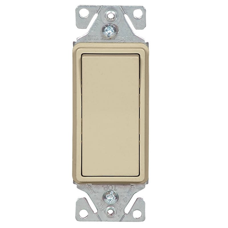 Wall Toggle Switch- Deco- 3 Way- 120/277 VAC- 15 Amp- Ivory - Surry ...