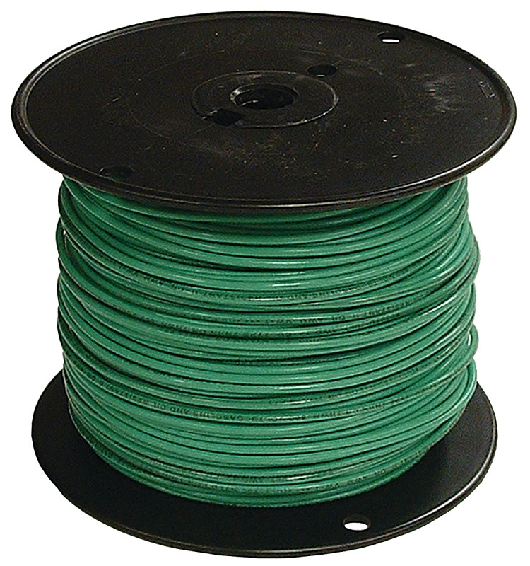 THHN- 12 AWG- Copper Solid- Green- 1' - Surry General Store