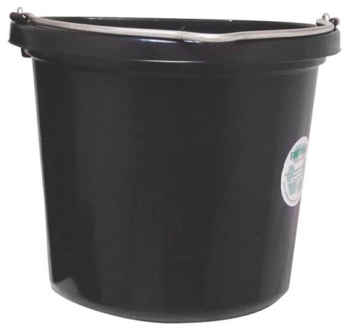 Flat Back Pail- 20 Quart Rubber Polyethylene - Surry General Store