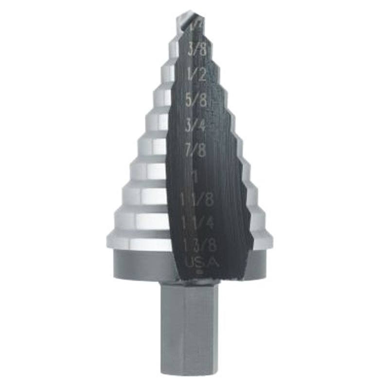 Step Drill Bit- 1/4" To 1 3/8"- 10 Steps - Surry General Store
