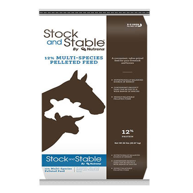Stock & Stable- 12% Multi-Species- Pellet 50 Lb - Surry General Store