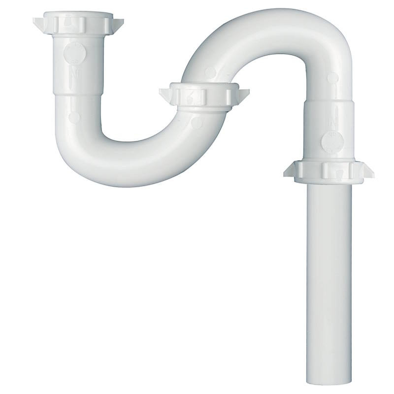 PVC Tubular- S-Trap- 1 1/2" x 1 1/2" x 1 1/2" x 1 1/4"- Plastic - Surry ...