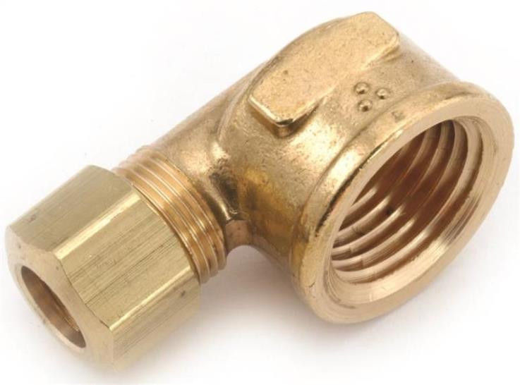 Compression Fittings- 3/8"- Elbow x 1/2" FPT- Brass - Surry General Store