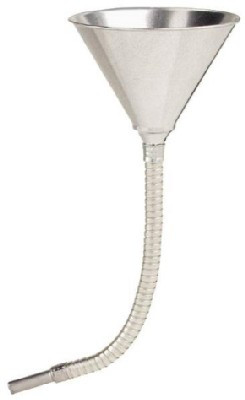 Long Neck Funnel- 5-3/4" x 17-1/2"- Galvanized - Surry General Store