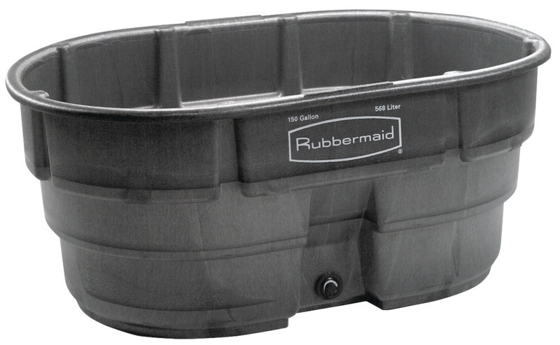 Stock Tank- 150 Gallon- Plastic- Black - Surry General Store