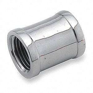 Chrome Pipe, Fittings, 1/2" x 3/8", Coupling - Surry General Store