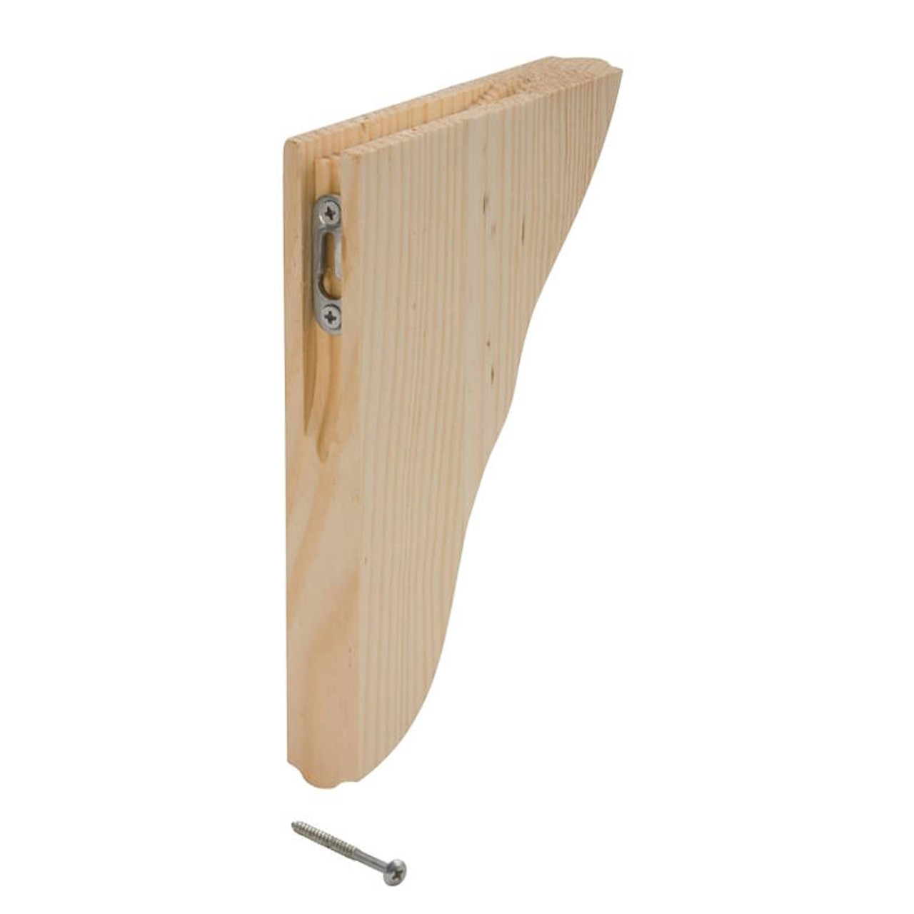 Shelf Brackets- Pine Unfinished- 10"- 2 Pack - Surry General Store