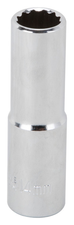 Socket Wrench- Socket- 1/2" Drive- Metric- Deep- 14 MM- 12 Point ...