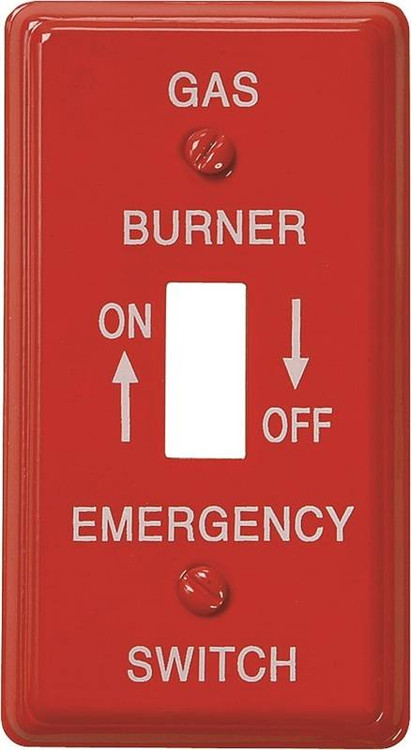 Emergency Gas Burner Switch Plate - Surry General Store