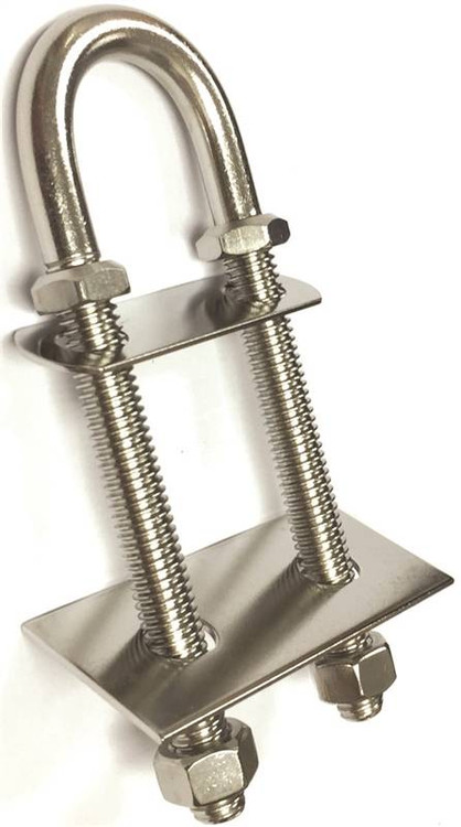 Boat Bow Eye- Double Shank- 3/8"- Stainless Steel - Surry General Store