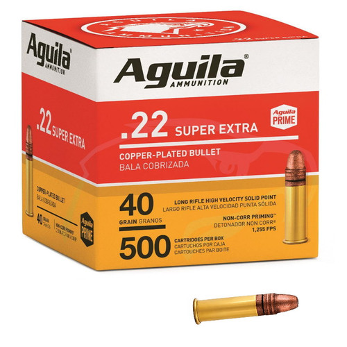.22 Cal- LR- 40 Grain- Copper Plated Bullet- 500 Rounds- Agulia - Surry ...