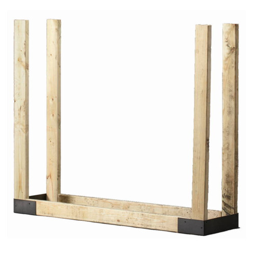 Log Rack Kit- 14" Wide- Black Finish- You Supply 2"x4"'s - Surry ...