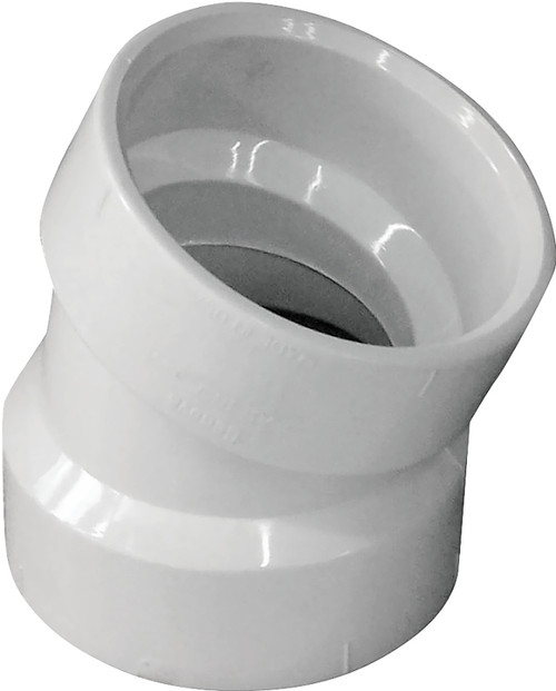 PVC DWV- 1 1/2"- Elbow- 22 1/2 Deg - Surry General Store