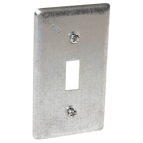 Raco- 865- Handy Box Switch Plate- Galvanized - Surry General Store