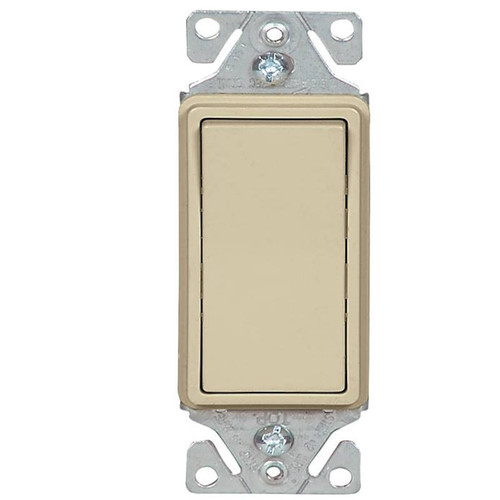 Wall Toggle Switch- Deco- SPST- 120/277 VAC- 15 Amp- Ivory - Surry ...