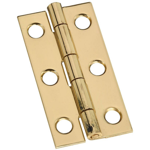 Hinge- Solid Brass- 2" Narrow- 2 Pack- With Screws - Surry General Store