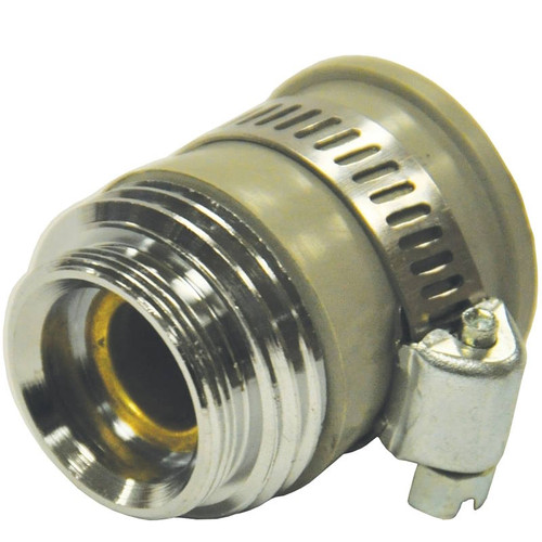Faucet Adapter- Garden Hose- Clamp Type- Brass Chrome Plated - Surry ...