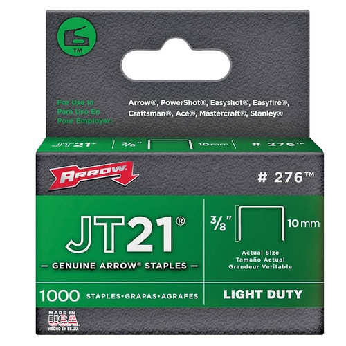 Arrow- JT21- 3/8" Staple- 1000 Pack - Surry General Store