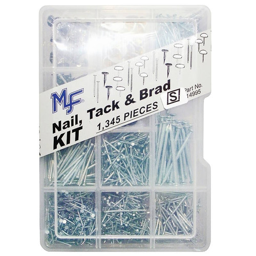 Household Assortment- Nail - Tack - Brad Kit- 1-345 Pieces - Surry ...
