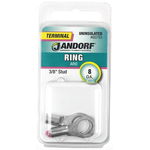 Ring Terminal- 8 AWG- 3/8" Stud- 2 Pack - Surry General Store