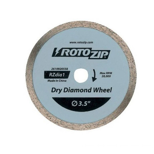 Roto Zip- RZdia1- Dry Diamond Masonry Cutoff Wheel- 3.5" - Surry ...