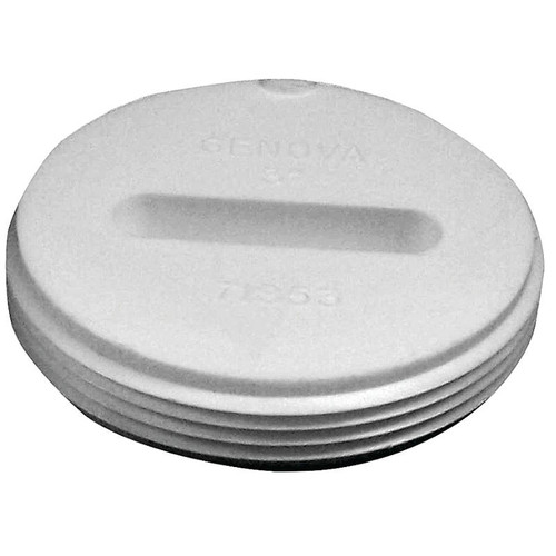 PVC DWV- 3"- Threaded Plug- Recessed- PVC - Surry General Store