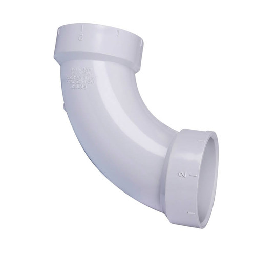PVC DWV- 2"- Elbow- 90 Deg- Long Sweep - Surry General Store