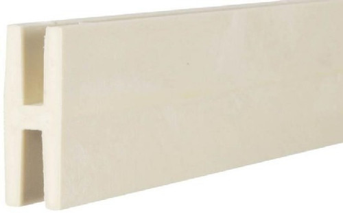 Plastic Lattice H Channel- 8' White - Surry General Store