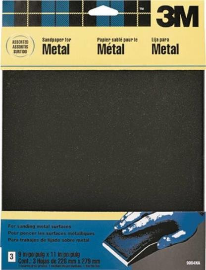 3M- Emery Cloth Assortment- 11" x 9"- 3 Pack - Surry General Store