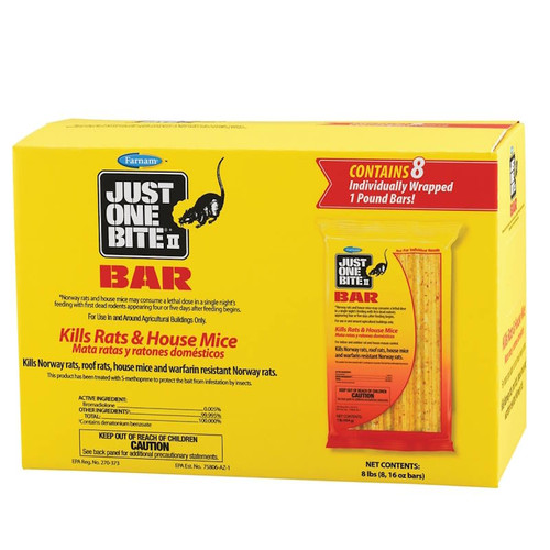 Just One Bite- Rat Poison Bars 8 lb - Surry General Store