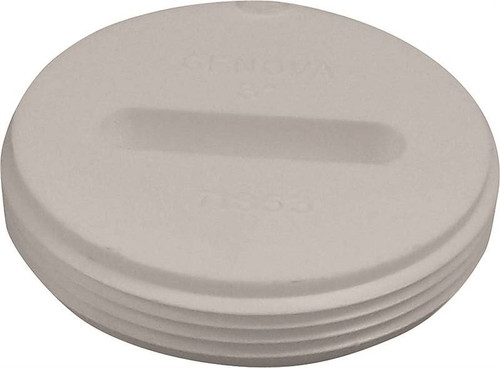 PVC DWV- 4"- Threaded Plug- Recessed- PVC - Surry General Store