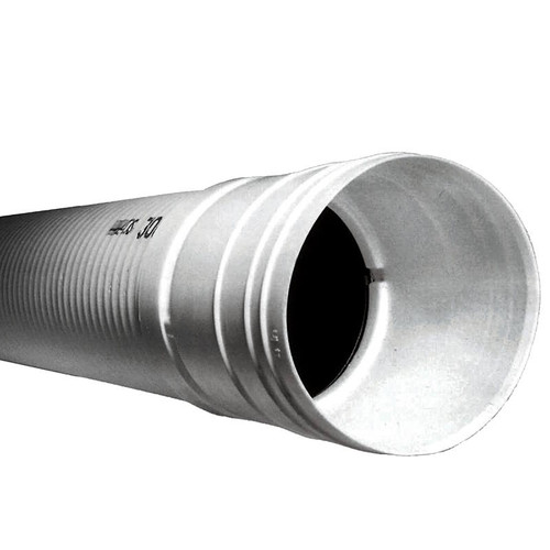 PVC S&D- Pipe- 4" x 10'- Solid- With Black Poly Core- With Bell End ...