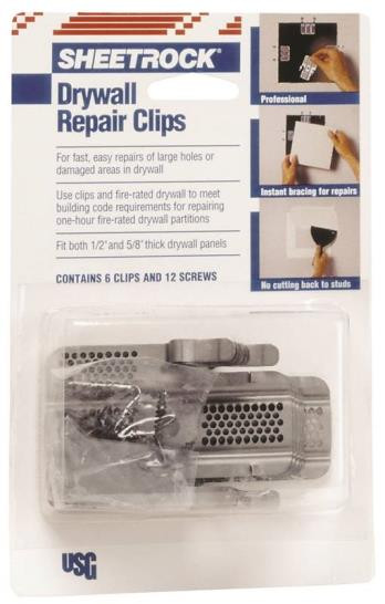 Drywall- Repair Clips- 1/2" & 5/8"- 6 Pack - Surry General Store