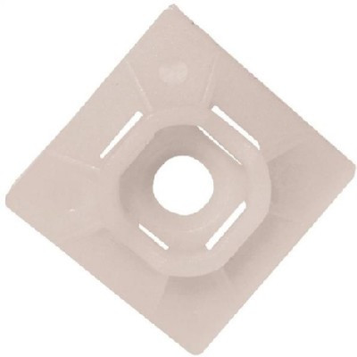 Cable Tie- Mounting Base- White- 5 Pack - Surry General Store