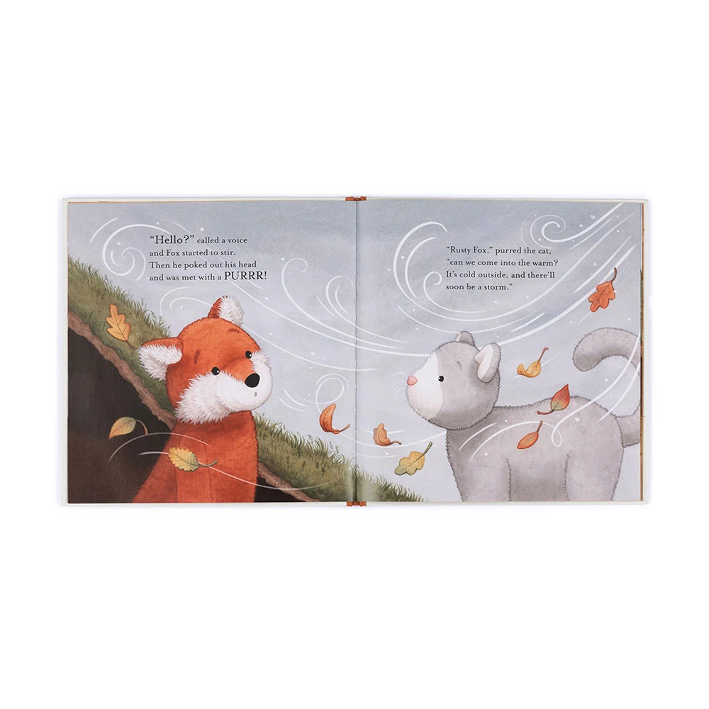 Warm in the Storm Book and Bashful Fox Cub - Official Jellycat