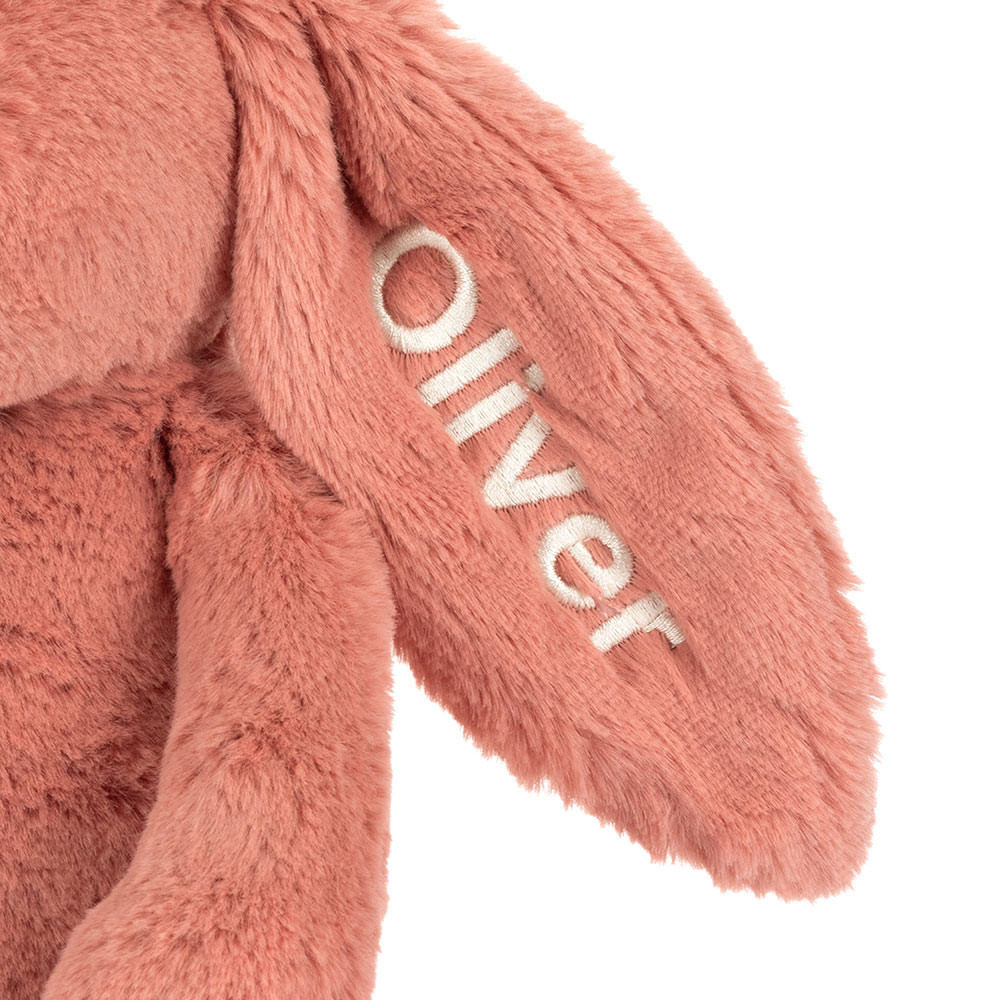 Personalized Bashful Sorrel Bunny Medium - Official Jellycat