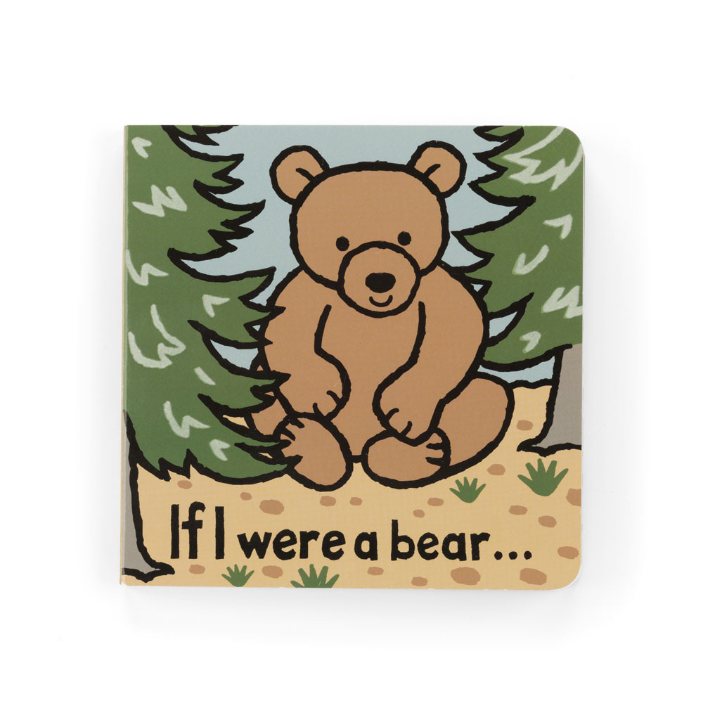 If I Were a Bear Board Book & Bartholomew Bear Medium - Official Jellycat