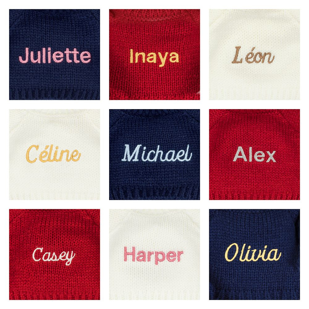 Blossom Silver Bunny 'Bloom' with Personalized Red Jumper - Official Jellycat