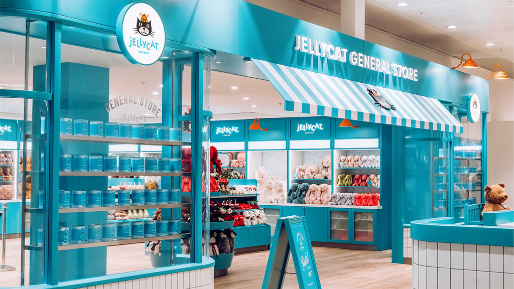 Jellycat General Stores in Selfridges Birmingham & Manchester