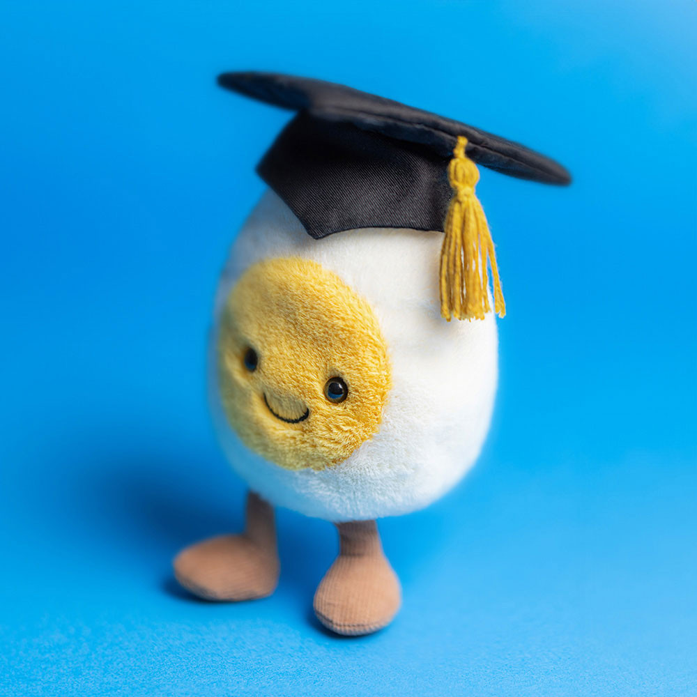 Amuseables Boiled Egg Graduation - Official Jellycat