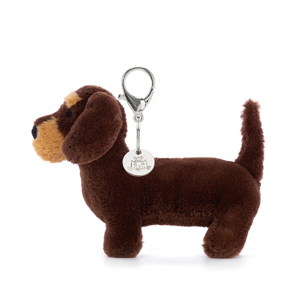 Otto Sausage Dog Bag Charm - Official Jellycat