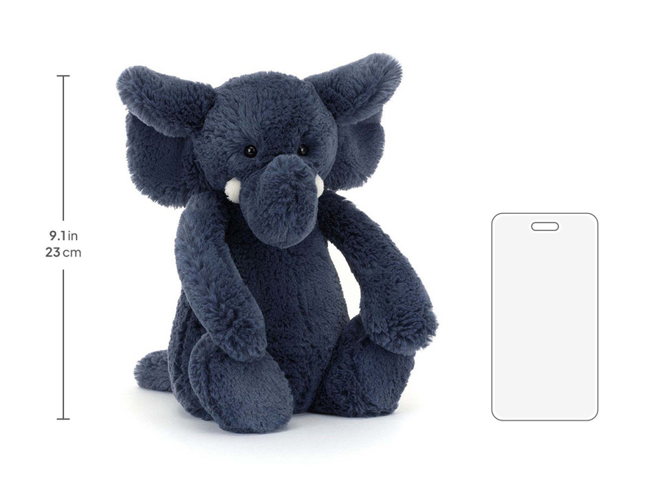 Bashful Blue Elephant - Official Jellycat