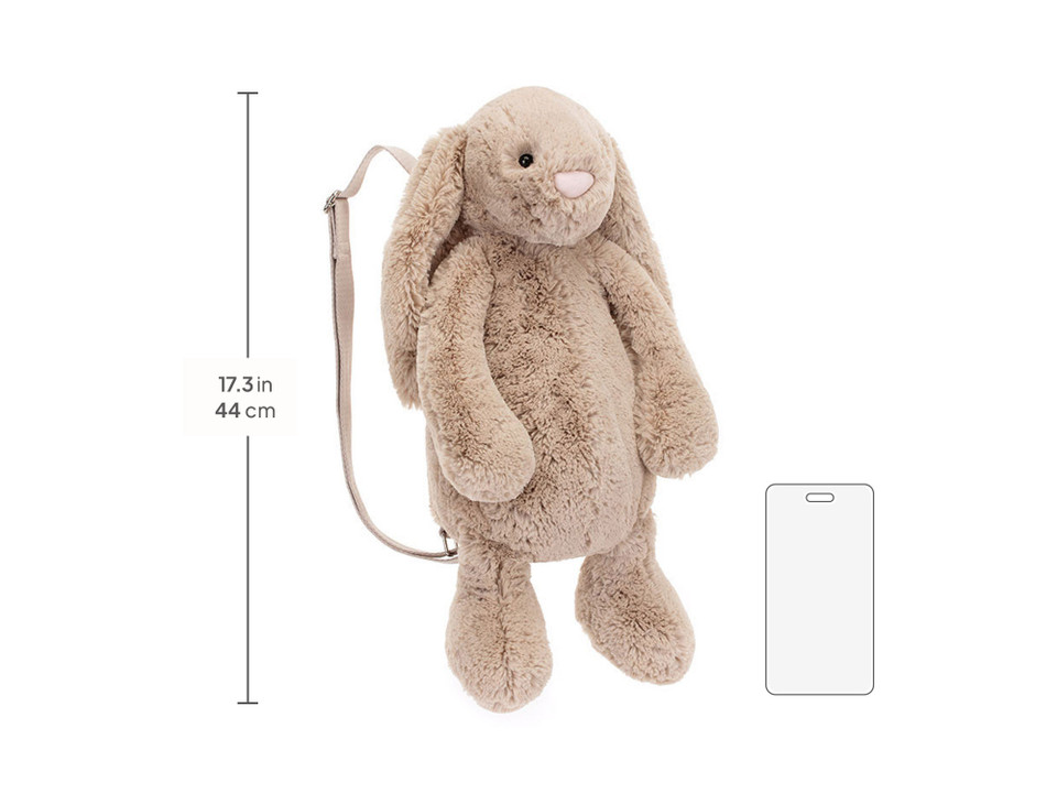 Bashful Beige Bunny Backpack - Official Jellycat