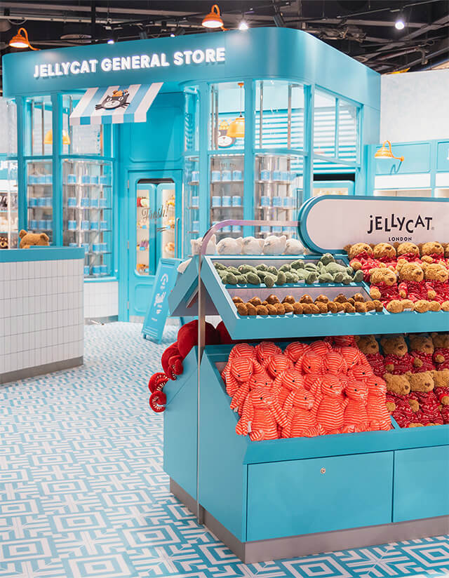 Jellycat General Stores in Selfridges Birmingham & Manchester