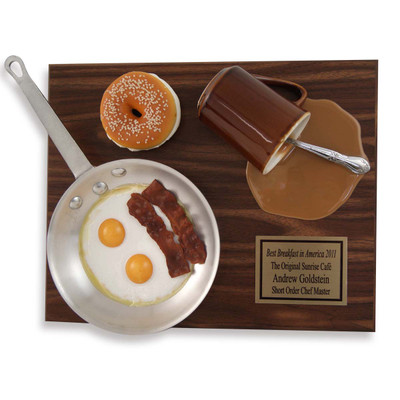 Breakfast Food Award Plaque - Far Out Awards