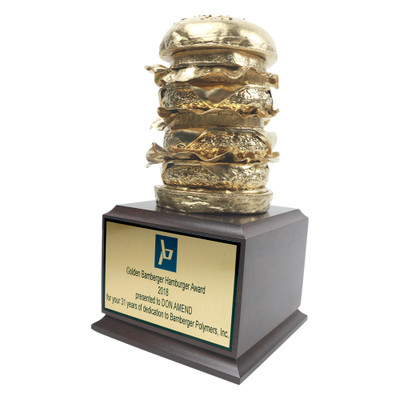 Golden Triple Burger Trophy - Far Out Awards