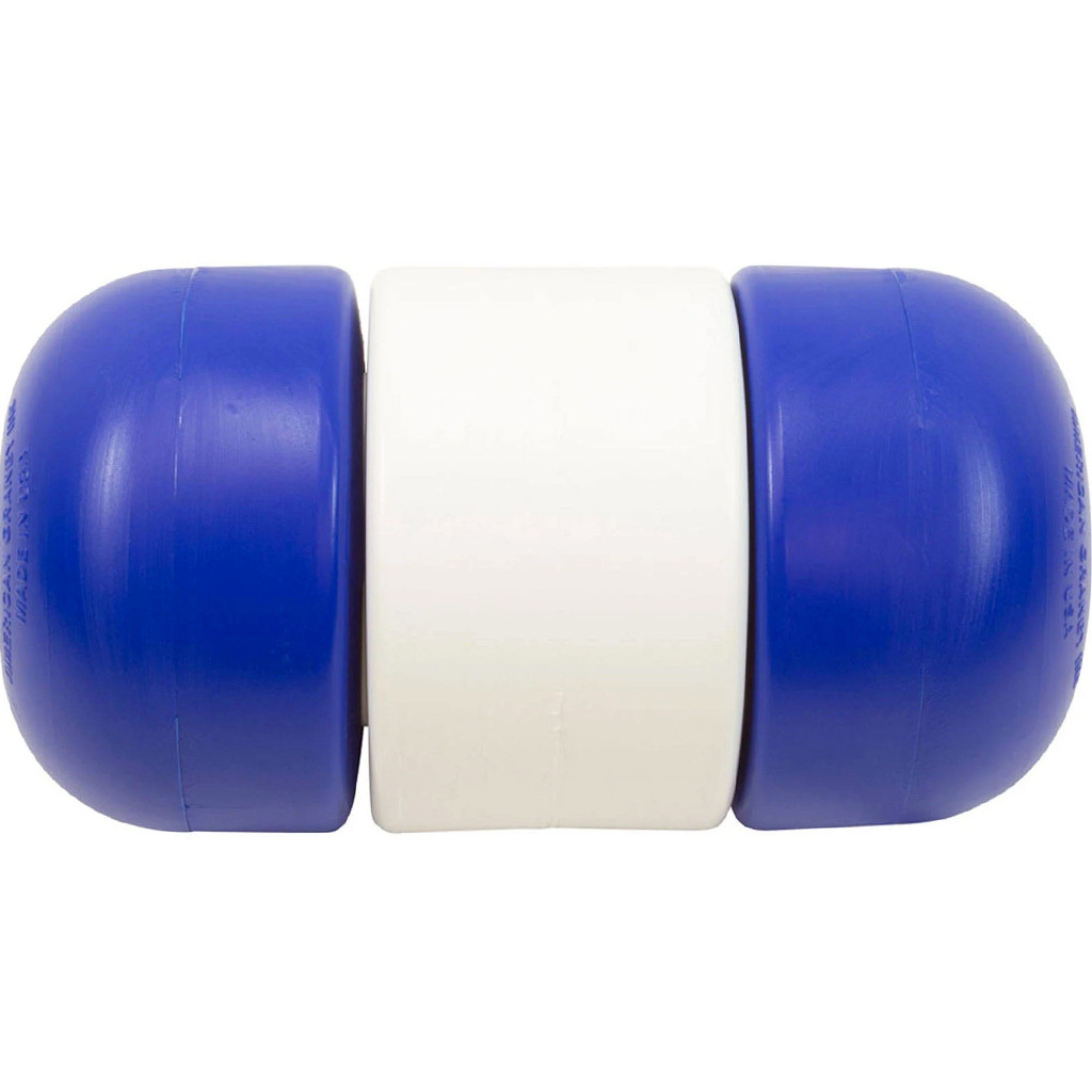American Granby 5" x 9" Blue/White Handi-Lock Pool Rope Float for 3/4 ...